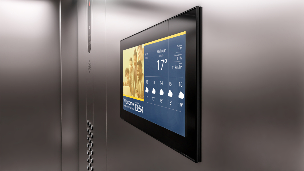 ZENITH built-in elevator screen - XPO Screens